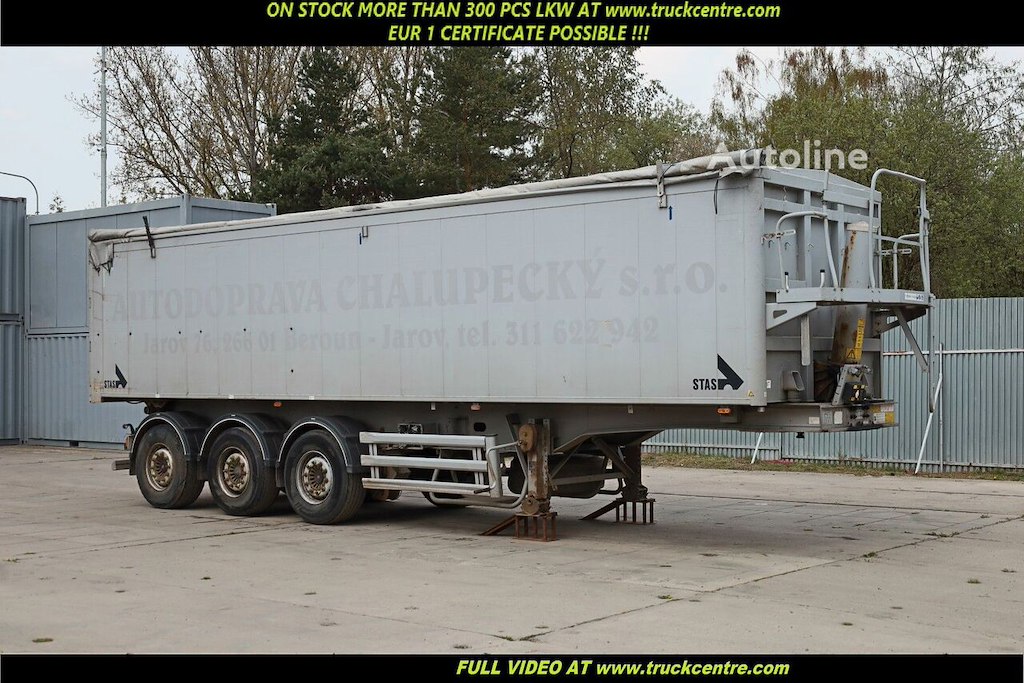 Schwarzmüller S300CX,45 m3,39 TONS,ALUMINIUM,FRONT LIFT AXLE poluprikolica kipera