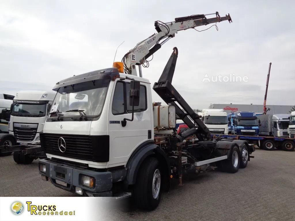 Mercedes-Benz SK 2433 Semi-Auto + PTO + Serie 14 Crane + 3 pedals kamion rol kiper