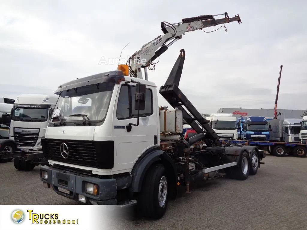 Mercedes-Benz SK 2433 Semi-Auto + PTO + Serie 14 Crane + 3 pedals kamion rol kiper