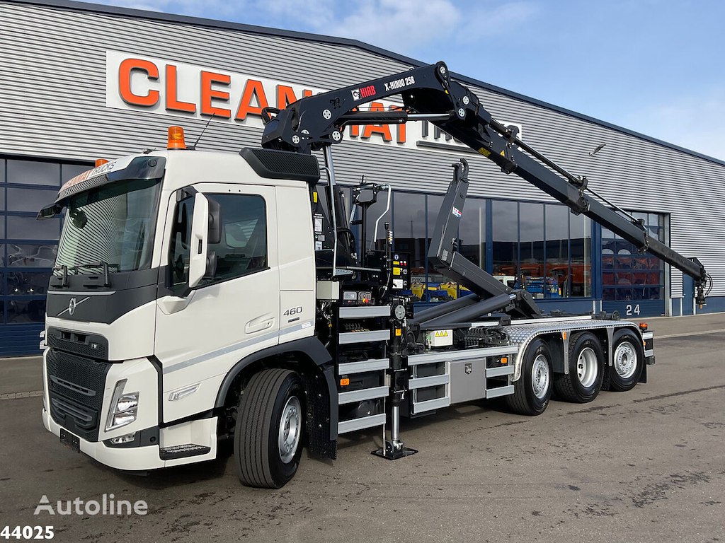 Volvo Volvo FM 460 8x2 Hiab 25 Tonmeter laadkraan kamion rol kiper
