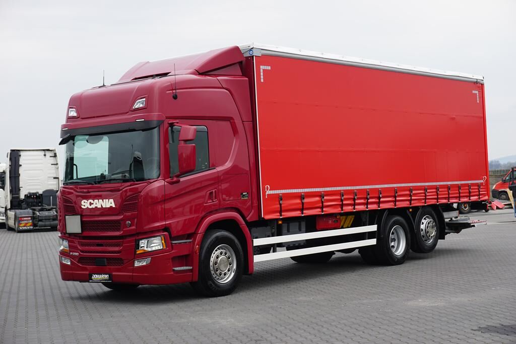 Scania P 280 / ACC / E 6 / FIRANKA + WINDA / 20 PALET / DŁ. 8,2 M / OŚ kamion sa klizna zavesa cerada
