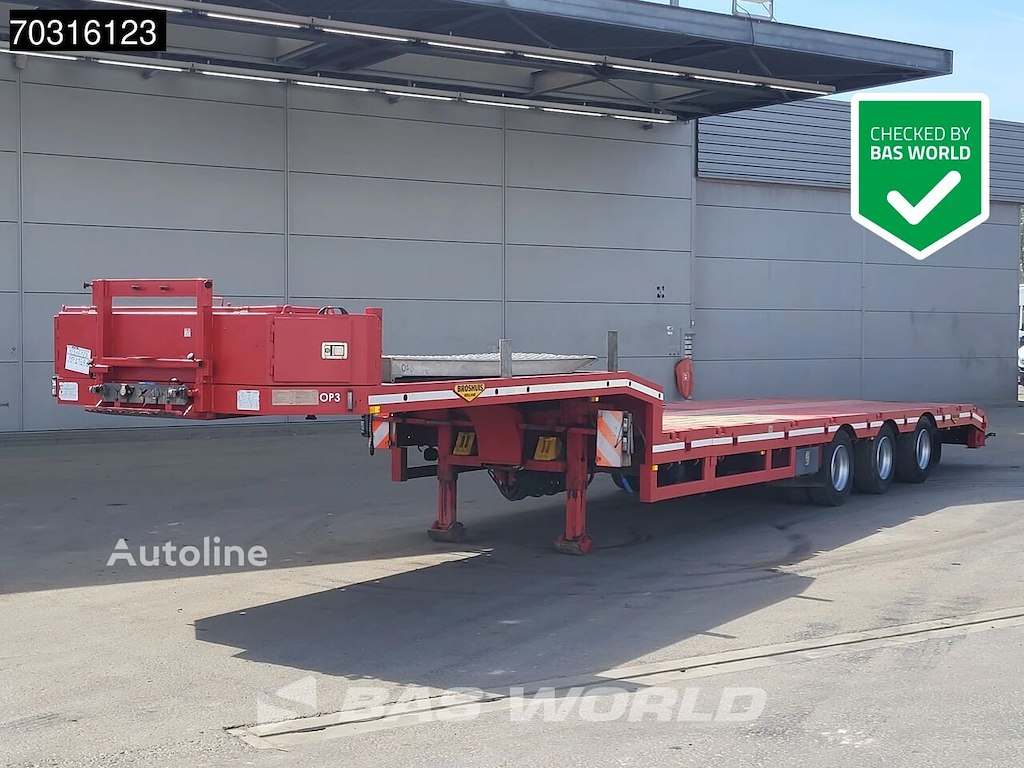 Broshuis E-2190/27 6.80M Extendable 3x Steering Axles poluprikolica sa niskom platformom
