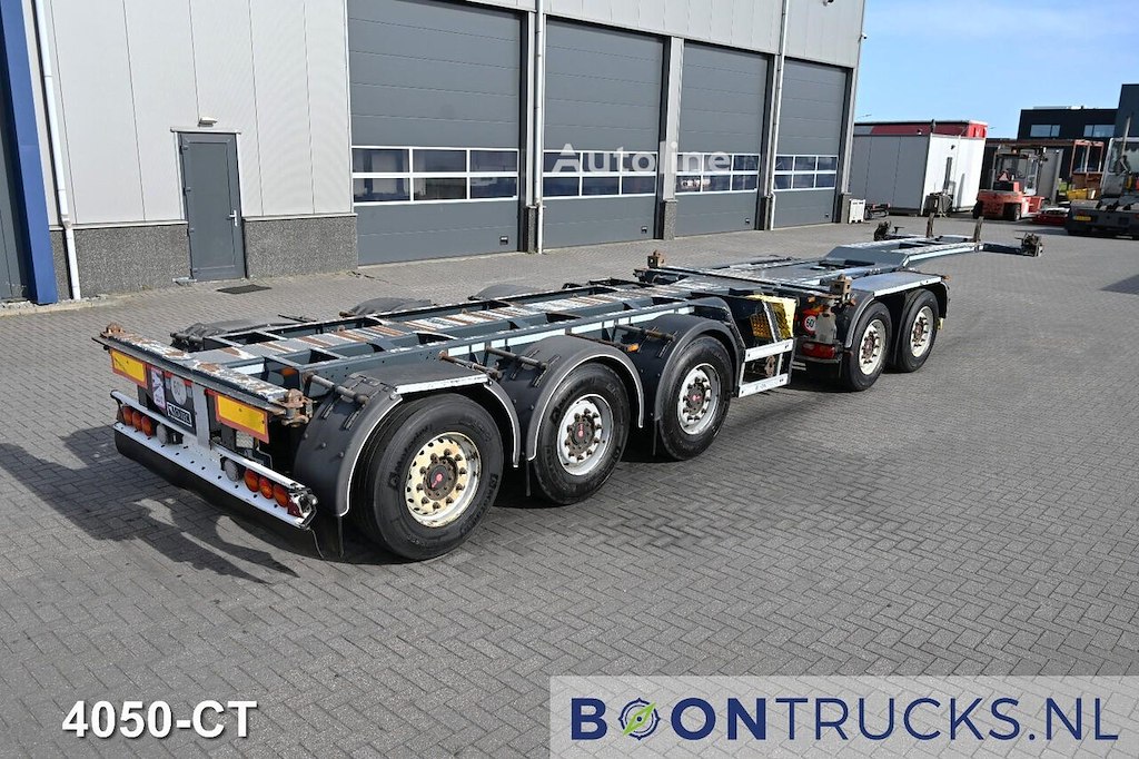D-Tec COMBITRAILER S-LINE CT-521-S 2x20-40ft HC * 3x STEERING AXLE - 4 poluprikolica za prevoz kontejnera