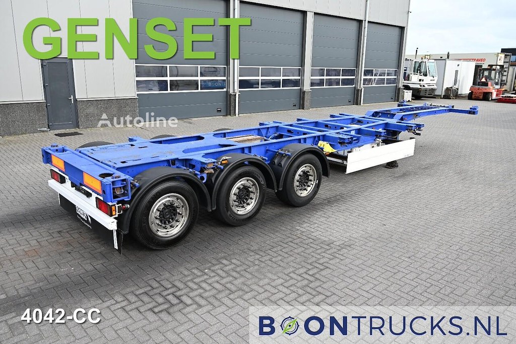 Schmitz Cargobull SCF 24 G + GENSET (2018) | 2x20-30-40-45ft HC * SAF/DISC * EXTEN poluprikolica za prevoz kontejnera