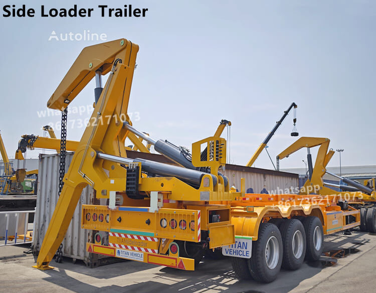 Nova Titan Side Loader Trailer for Sale in Ghana poluprikolica za prevoz kontejnera