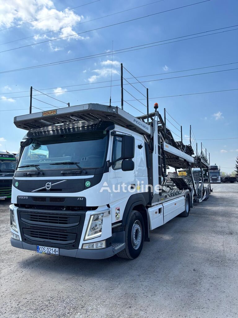 Volvo FM 460 autotransporter + prikolica autotransportera