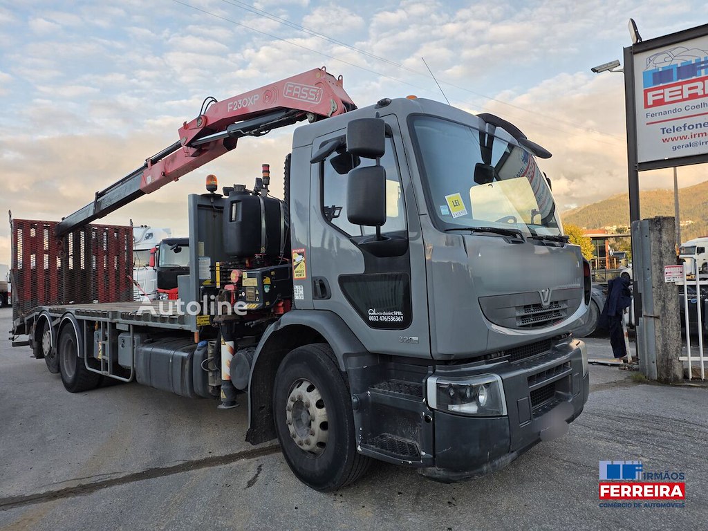 Renault Premium 320cv 6x2 porta máquinas grua autotransporter