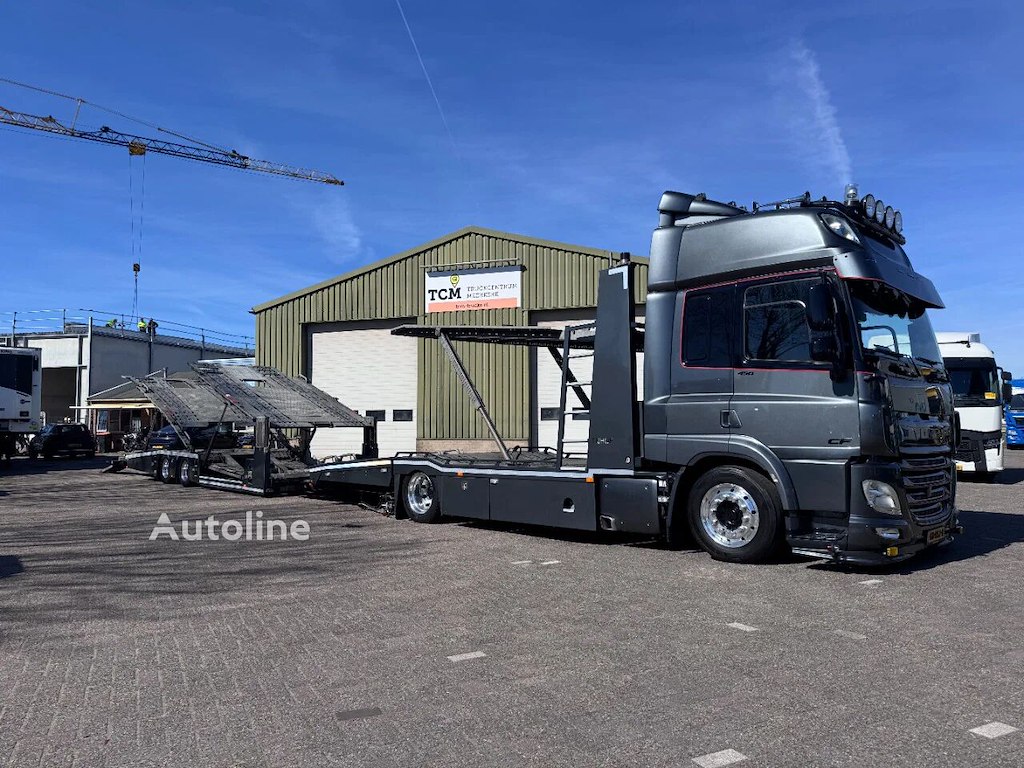 DAF CF 450 4X2 TIJHOF COMBI 2022 LIER autotransporter + prikolica autotransportera