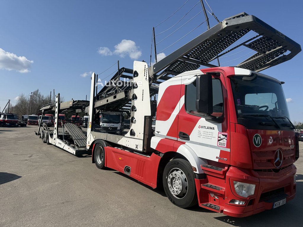Mercedes-Benz Actros 1843 autotransporter + prikolica autotransportera