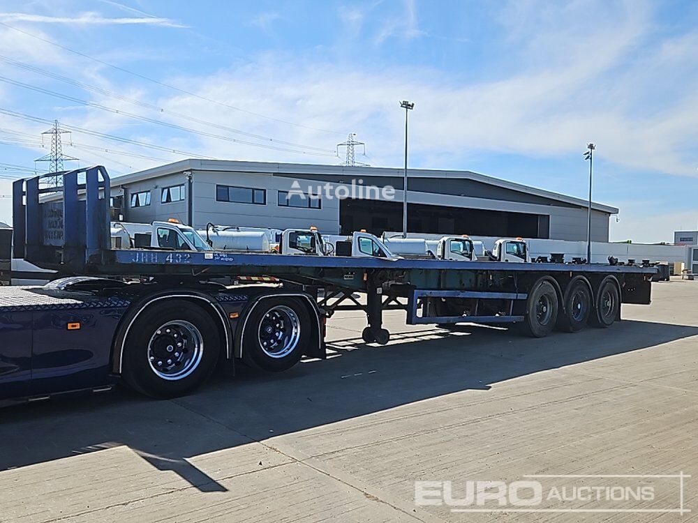 Prodaje se Montracon Tri Axle Flatbed Trailer, Twist Locks poluprikolicu platformu na aukciji