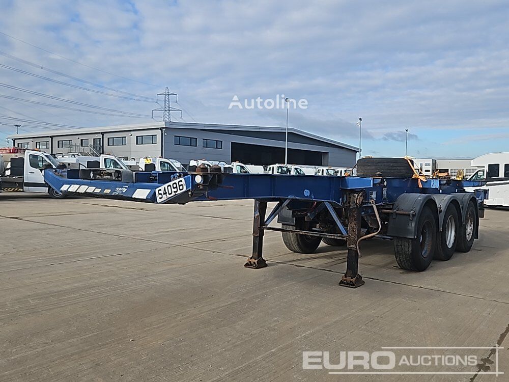 Prodaje se Dennison Trailers Tri Axle Extendable Skeleton Trailer, Twist Locks poluprikolicu platformu na aukciji