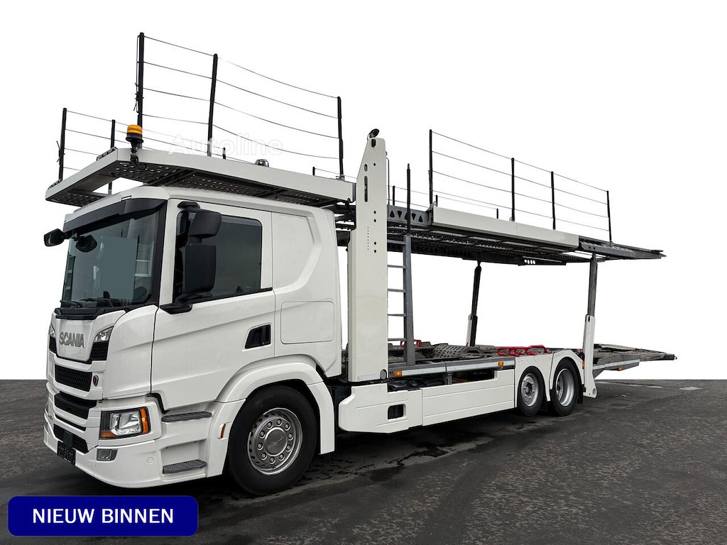 Scania P410 6x2 Kassbohrer Citytrans Pro 5 Car Retarder Standairco autotransporter