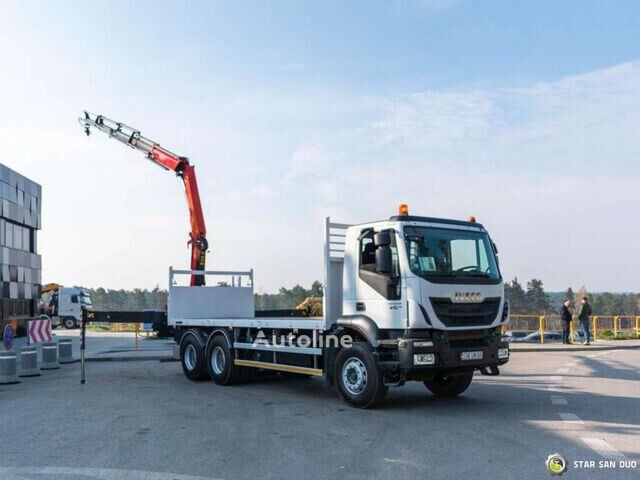 IVECO TRAKKER 410 6x4 Palfinger PK 18002 EH Crane kamion platforma