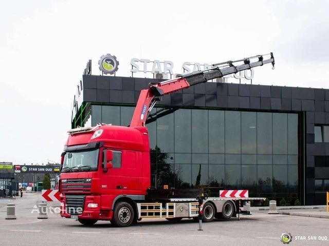 DAF XF 105.510 6x2 HMF 4020 Crane Kran kamion platforma
