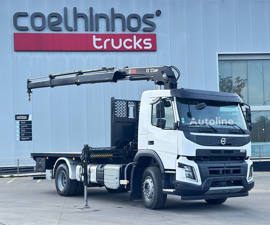 Volvo FMX 330 + Hiab 122B - 2 Hiduo kamion platforma