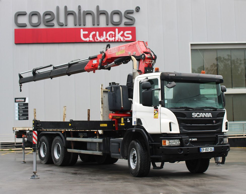 Scania P 360 + Fassi F365 kamion platforma
