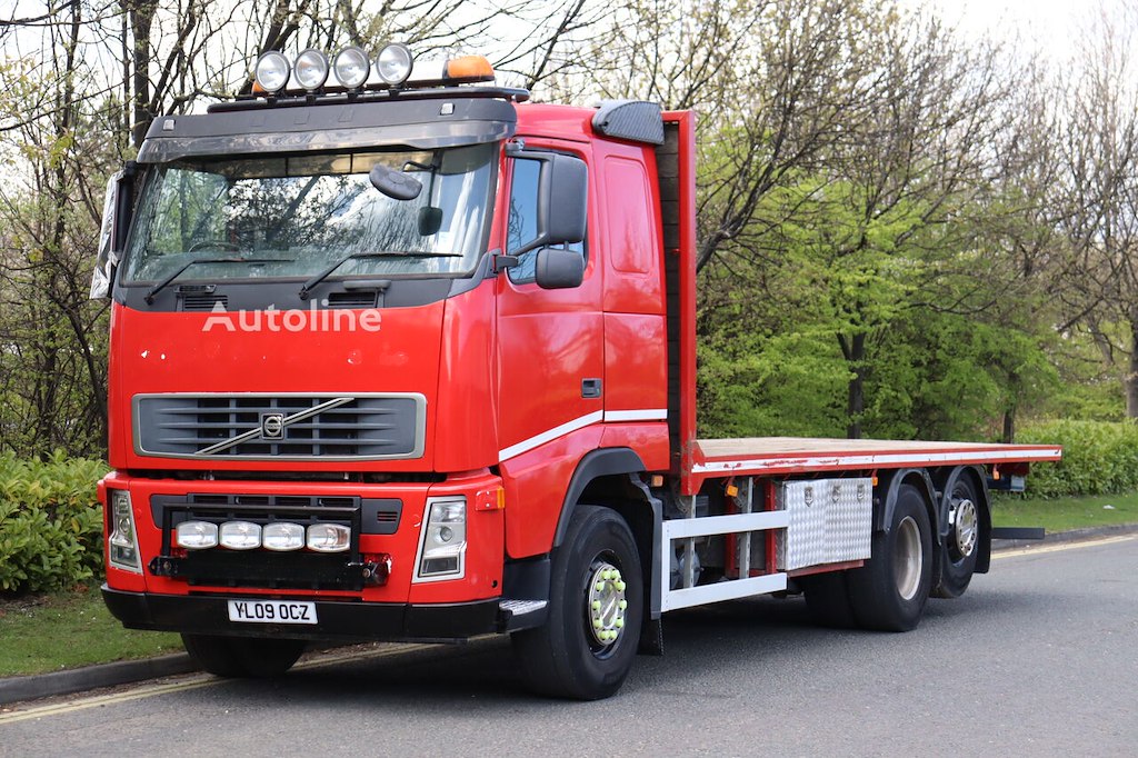 Volvo FH 440 6X2 REARLIFT 26FT STEEL DRAWBAR kamion platforma