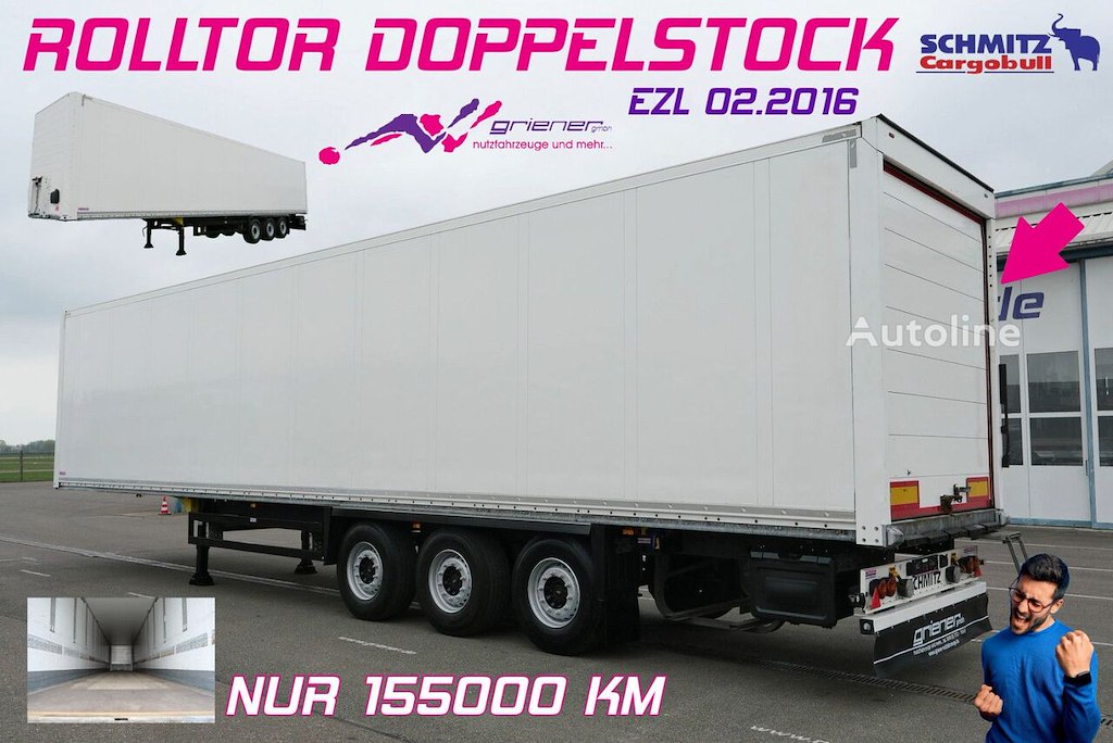 Schmitz Cargobull SKO 24 / DOPPELSTOCK furgon poluprikolica