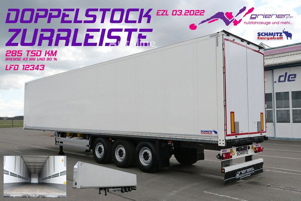 Schmitz Cargobull SKO 24 furgon poluprikolica