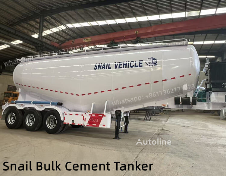Nova 3 Axle Snail Bulk Cement Tanker for Sale in Kenya cisterna za prevoz cementa