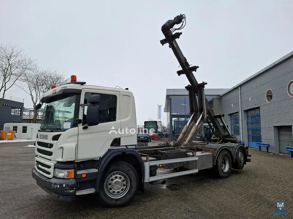 Scania P400 / LIFT+LENKACHSE / MULTILIFT 24TON / TUV:16-06-2026 / AIRCO vozilo za prevoz kontejnera