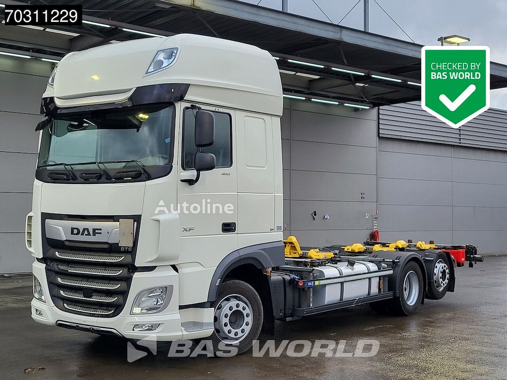 DAF XF 480 6X2 BDF Lift+Steering Axle FAN SSC Retarder ACC Euro 6 vozilo za prevoz kontejnera