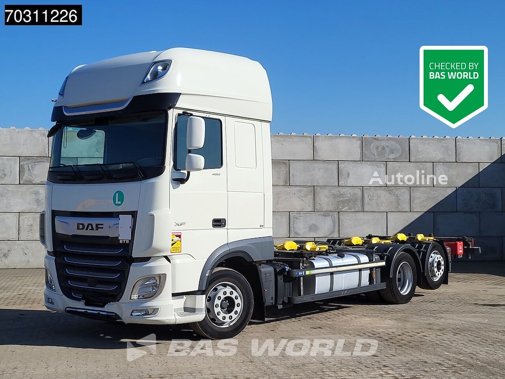 DAF XF 480 6X2 FAN SSC Full Air Retarder Euro 6 vozilo za prevoz kontejnera