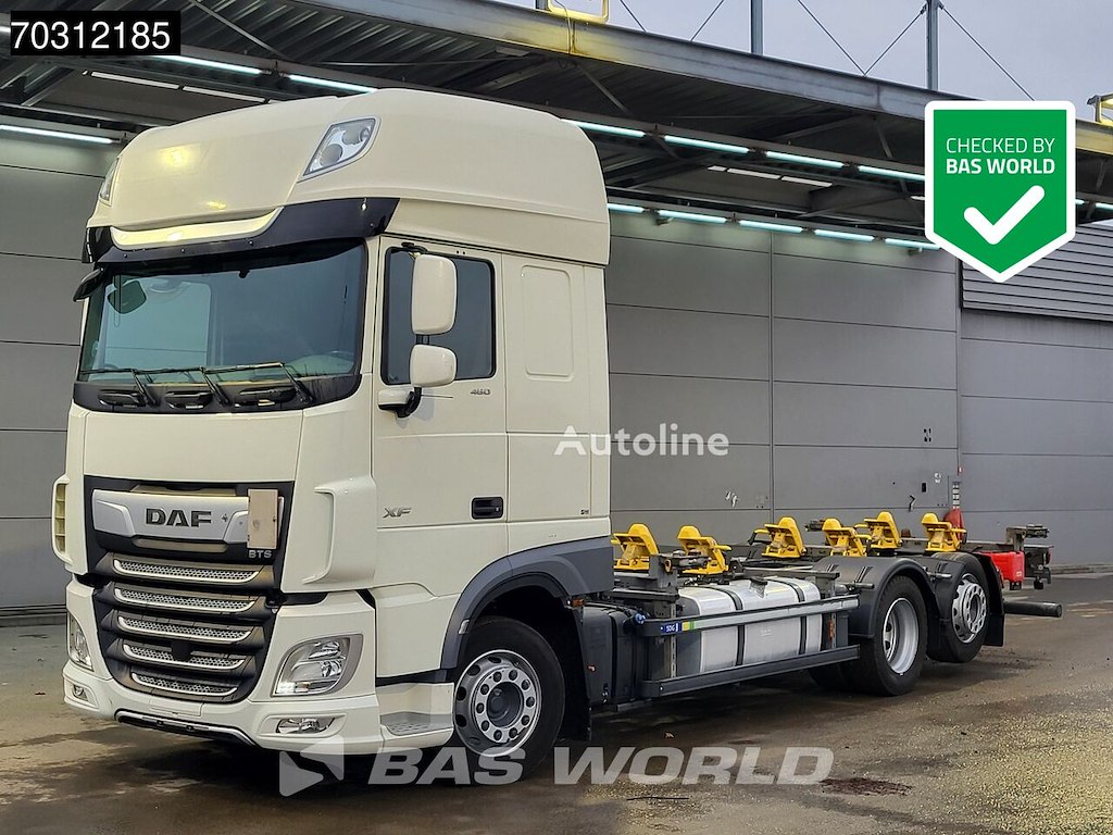 DAF XF 480 6X2 BDF Lift+Lenkasche FAN SSC Automatic ACC Retarder Eur vozilo za prevoz kontejnera