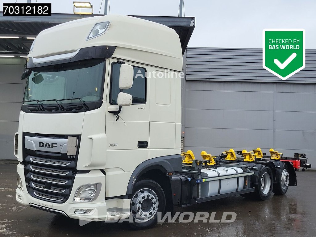 DAF XF 480 6X2 BDF Lift+Steering Axle SSC Full Air Suspension Retard vozilo za prevoz kontejnera
