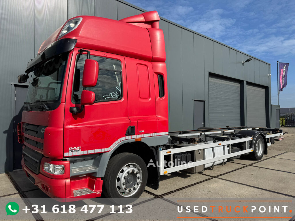 DAF CF 75.250 SC / EEV / BDF / Tail Lift / TUV: 9-2026 / NL Truck vozilo za prevoz kontejnera