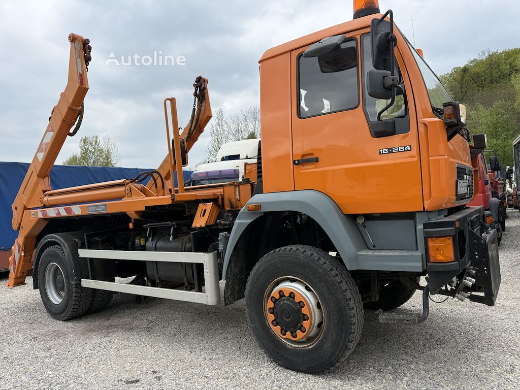 MAN 18.284 4x4 Absetzkipper 285tkm winter installation kamion autopodizač kontejnera