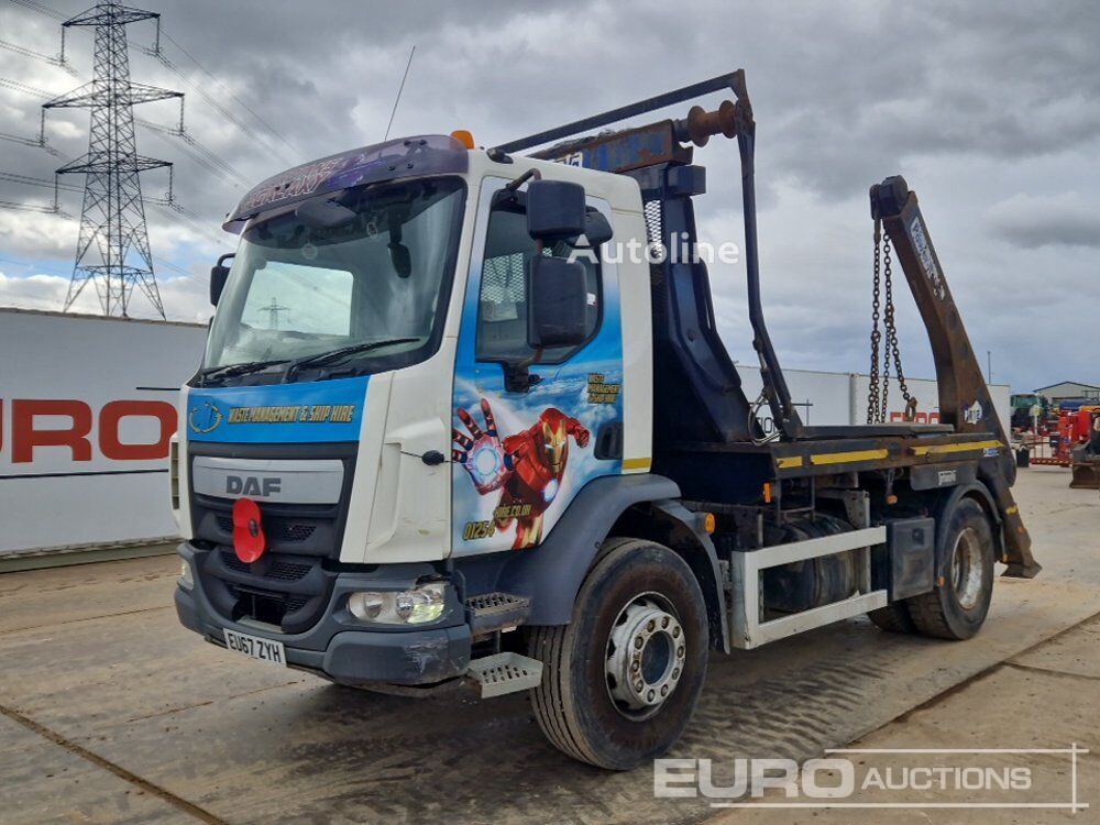 Prodaje se DAF 2018 DAF 4x2 Skip Loader Lorry, Extendable Arms, Easy Sheet, Rev kamion podizač kontejnera na aukciji