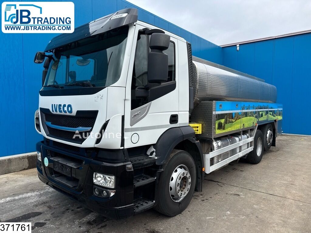 IVECO Stralis 460 6x2, EURO 6, 15,900 litres, Milk, Retarder, Lenk autocisterna