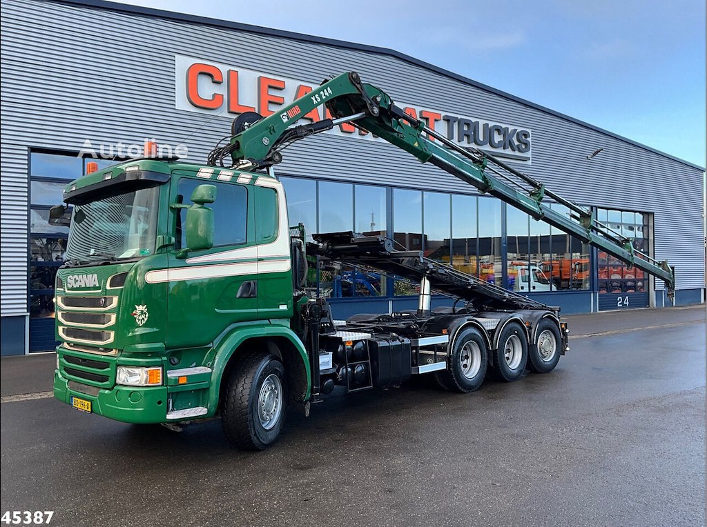 Scania G 490 8x4 Euro 6 Hiab 24 Tonmeter laadkraan kamion sa kukom za podizanje tereta