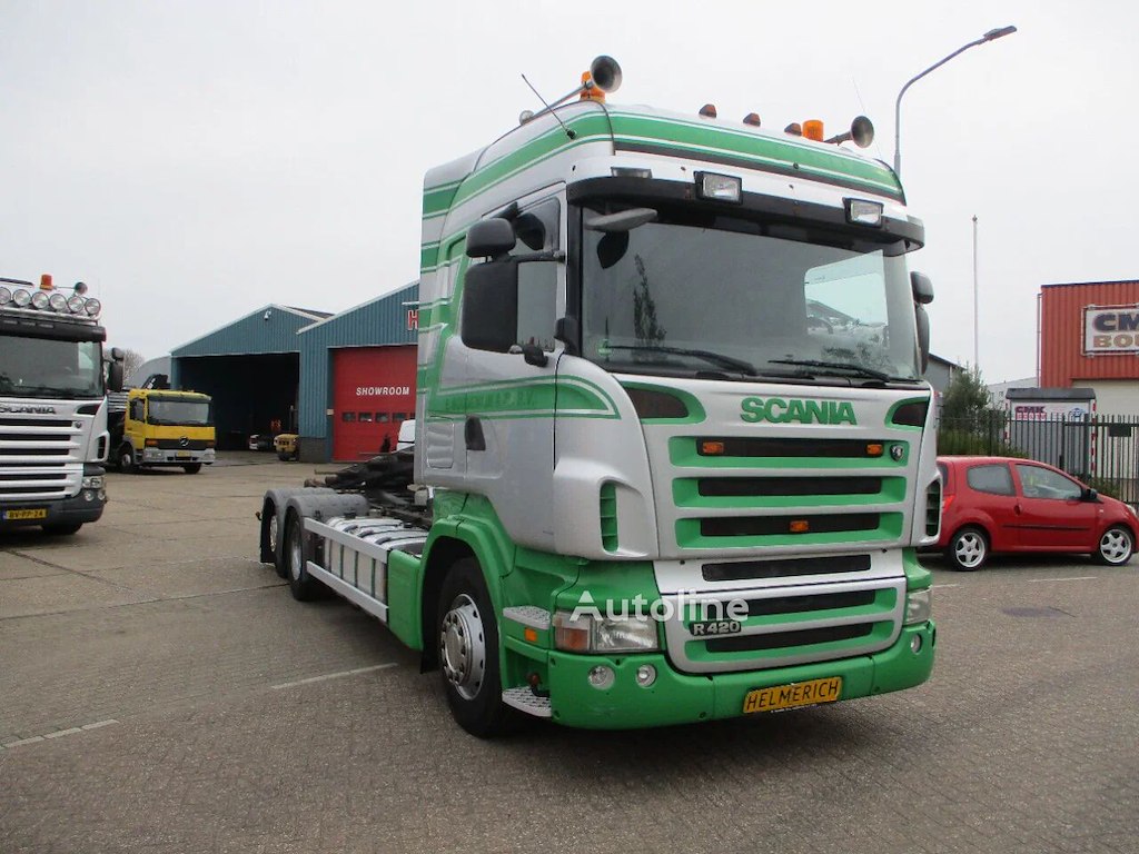 Scania R420 R 420 EURO 4 6X2 HOLLANDTRUCK kamion sa kukom za podizanje tereta