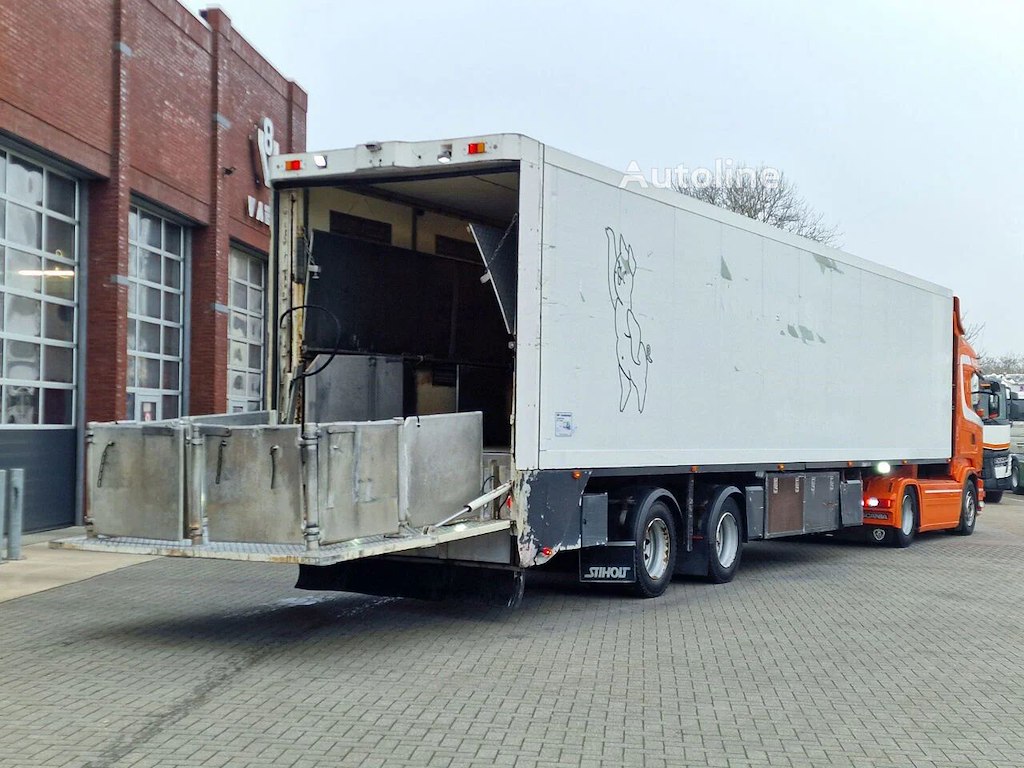 Fliegl R440 Schmitz/Fliegl livestock trailer - 2 stock - Loadlift - Wat poluprikolica za prevoz stoke