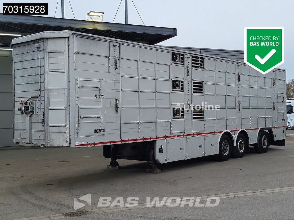 Pezzaioli 3 axles 3 Deck Animal Livestock poluprikolica za prevoz stoke