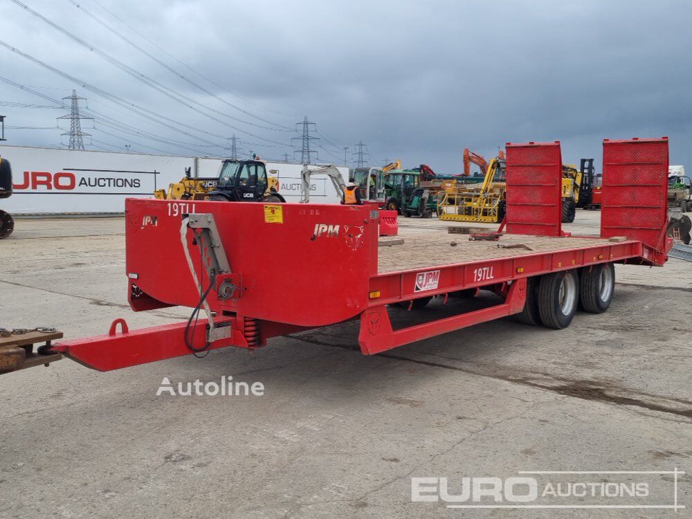 Prodaje se JPM Sprung Draw Bar Lowloader Trailer, Ramps prikolicu za građevinske strojeve na aukciji