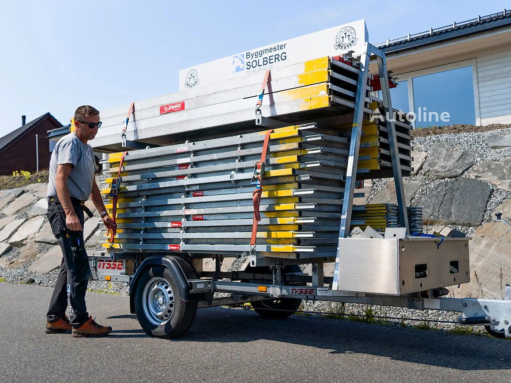 Nova Brenderup Przyczepa do przewozu rusztowań TYSSE prikolica za građevinske strojeve