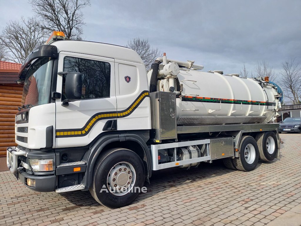 Scania P124, 6x2x4, DRIVE ROLLERS, 1500+12650 L TANK autofekalac