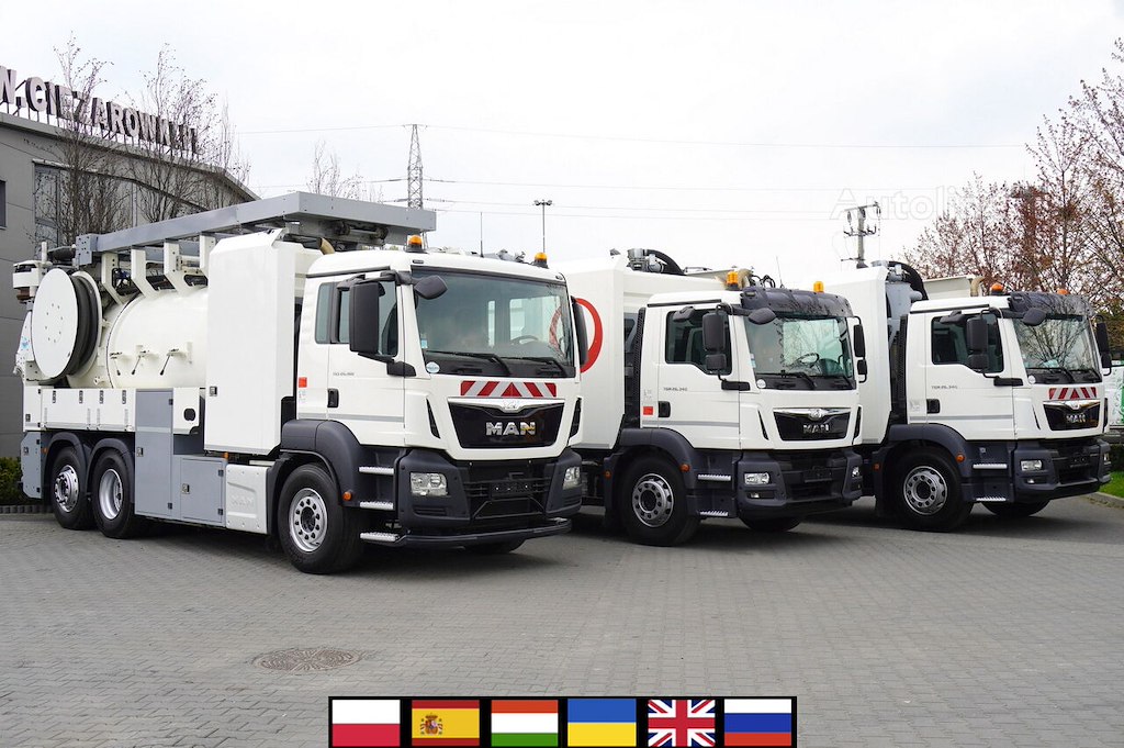 MAN TGS 26.360 E6 / RIVARD sewage cleaner 18 m3 / steering axle / 3 autofekalac
