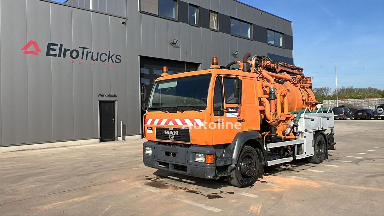 MAN 15.224 (VACUUM + HIGH PRESSURE / BELGIAN TRUCK / CAMION BELGE / autofekalac
