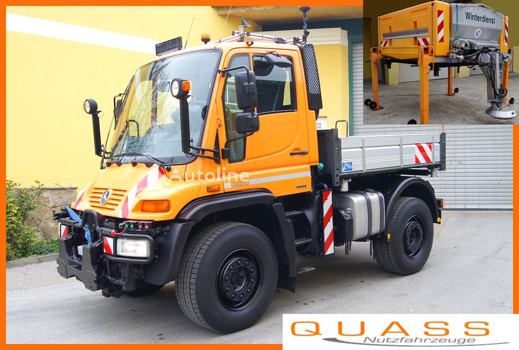 Mercedes-Benz UNIMOG U400 /TÜV/Hydrostat/VarioPilot/4m³ Streuer univerzalna komunalna mašina