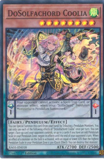 DoSolfachord Coolia - RA05-EN018-SR - (V.1 - Super Rare) 1st Edition