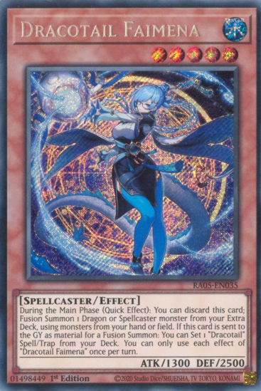 Dracotail Faimena - RA05-EN035-SCR - (V.3 - Secret Rare) 1st Edition