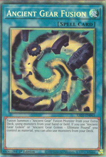 Ancient Gear Fusion - RA05-EN063-CR - (V.5 - Collector's Rare) 1st Edition