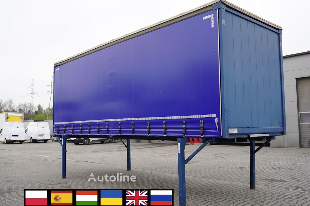 Krone curtainsider / BDF / 18 EPAL / new tarpaulin karoserija s ceradom