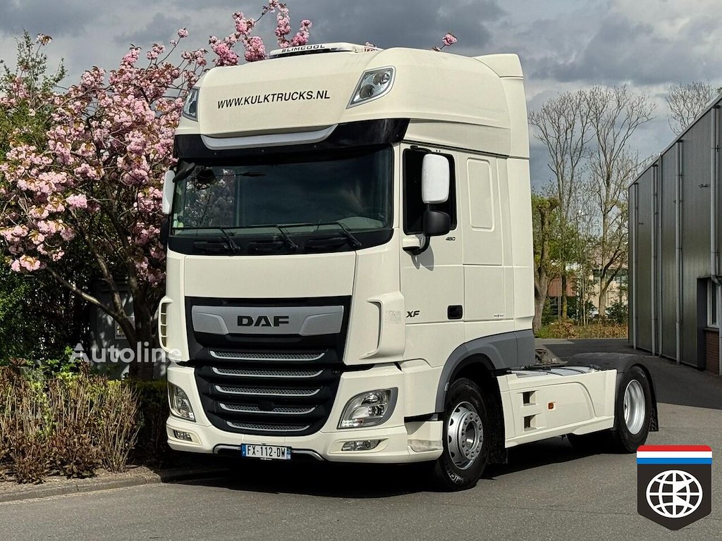 DAF XF 480 FT Super Space - Side skirts - PTO - Stand Airco tegljač