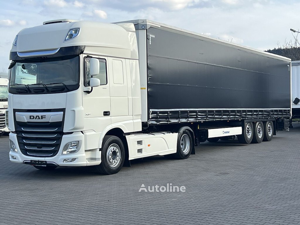 DAF XF 106 480 tegljač + poluprikolica sa kliznom ceradom