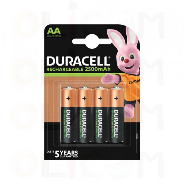Baterija punjiva R6 2500 mah Duracell 1/4